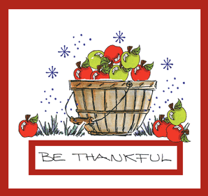 StampsByJudith.com: Apple Harvest Basket Card