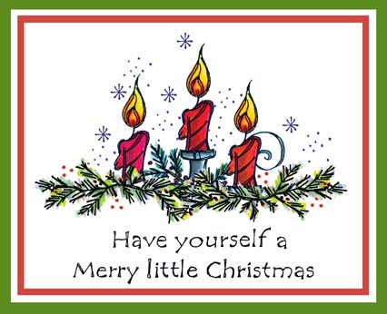 StampsByJudith.com: Candles Card