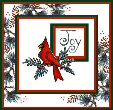 StampsByJudith.com: Cardinal Card