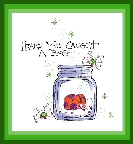 StampsByJudith.com: Caught A Bug Card
