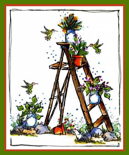 StampsByJudith.com: Step Ladder Card