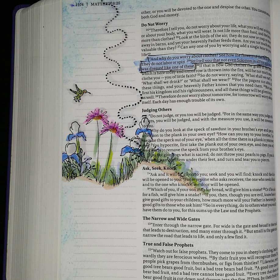 StampsByJudith.com: Iris Hummer Bible Page