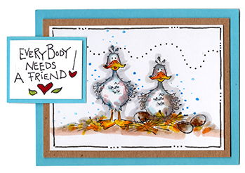 StampsByJudith.com: Friend Duck Card