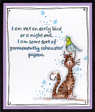 StampsByJudith.com: Early Bird Card