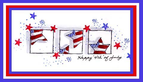 StampsByJudith.com: Happy 4th Card