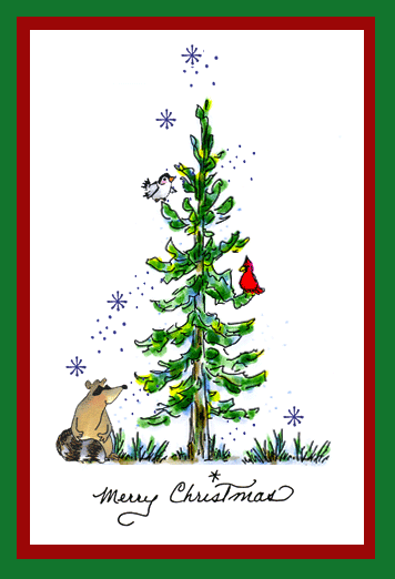 StampsByJudith.com: Evergreen Tree Card