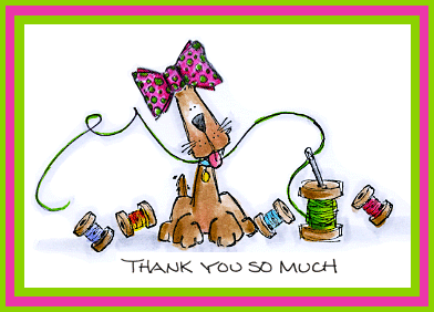 StampsByJudith.com: Sewing Puppy Card