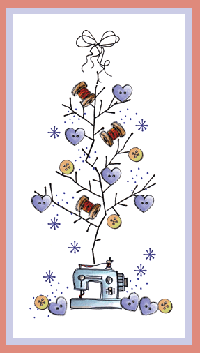 StampsByJudith.com: Sewing Tree For All Seasons Card