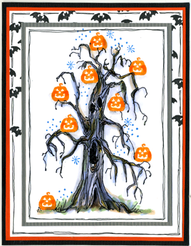 StampsByJudith.com: Spooky Tree Card