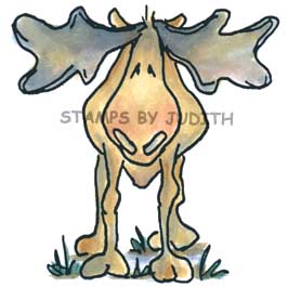 StampsByJudith.com: Spooky Moose Card